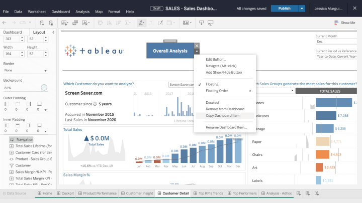 Tableau 2021.4 版本新功能一次看：集中式安全性、連結的應用程式、Tableau Exchange、在 Slack 中分享資料問答 ...