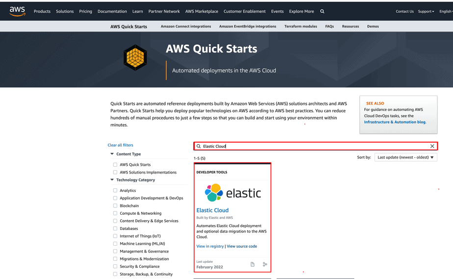 Elastic Cloud Quick Start 幫助 Elastic 在 AWS 上快速部署 - 歐立威科技